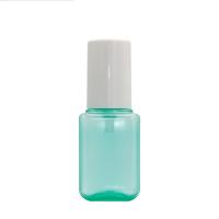 China Fuyun 60ml PET plastic square green color skincare cosmetic lotion pump bottle for sale