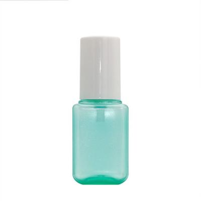 China Fuyun 60ml PET plastic square green color skincare cosmetic lotion pump bottle for sale