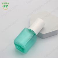 China Fuyun 60ml PET plastic square green color skincare cosmetic lotion pump bottle for sale