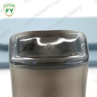 China Fuyun elegant 350 500ml slant shoulder green clear shampoo lotion pump bottle for sale