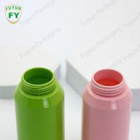China Fuyun 100 120 150ml Green Pink Color Slant Shoulder Lotion Pump Bottle for sale