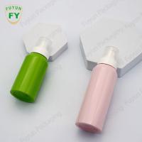 China Fuyun 100 120 150ml Green Pink Color Slant Shoulder Lotion Pump Bottle for sale
