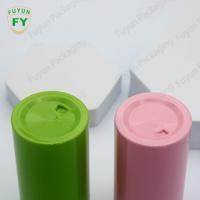 China Fuyun 100 120 150ml Green Pink Color Slant Shoulder Lotion Pump Bottle for sale