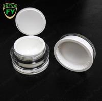 China Fuyun durable clear shiny plastic acrylic 15g 20g 50g skincare cosmetic packaging eye face cream jar for sale