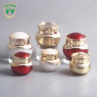 China Fuyun elegant clear shiny plastic acrylic 5g 10g 15g 20g 50g skincare cosmetic packaging eye face cream jar for sale