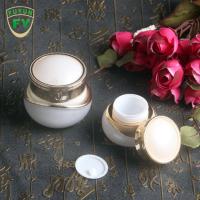 China Fuyun elegant clear shiny plastic acrylic 5g 10g 15g 20g 50g skincare cosmetic packaging eye face cream jar for sale