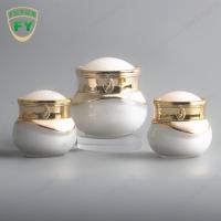 China Fuyun elegant clear shiny plastic acrylic 5g 10g 15g 20g 50g skincare cosmetic packaging eye face cream jar for sale
