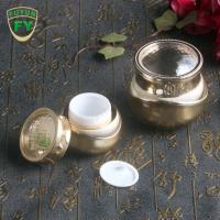 China Fuyun elegant clear shiny plastic acrylic 5g 10g 15g 20g 50g skincare cosmetic packaging eye face cream jar for sale