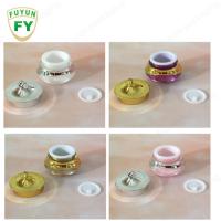 China Fuyun elegant color shiny plastic Ps acrylic 5g 10g 15g skincare cosmetic packaging eye face cream jar for sale