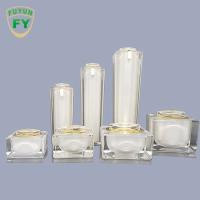 China Fuyun diamond shiny gold color 50g 50ml 100ml cream jar/ sprayer/lotion pump bottle for sale
