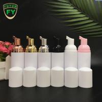 China 30ml 50ml 80ml Gold Foam Pump Bottle With Clear Cap for sale