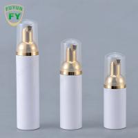 China 30ml 50ml 80ml Gold Foam Pump Bottle With Clear Cap for sale