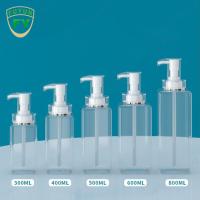 China Fuyun 300ml 400ml 500ml 600ml 800ml square pet plastic lotion pump bottle for sale