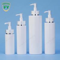China Fuyun 120ml 200ml 250ml 500ml white clear color cylinder pet plastic lotion pump bottle for sale
