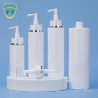 China Fuyun 120ml 200ml 250ml 500ml white clear color cylinder pet plastic lotion pump bottle for sale