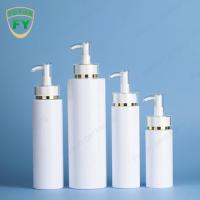 China Fuyun 120ml 200ml 250ml 500ml white clear color cylinder pet plastic lotion pump bottle for sale