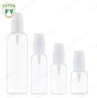 China Fuyun 50ml/75ml/100ml/250ml Pet plastic empty cosmetic skincare lotion pump bottle for sale