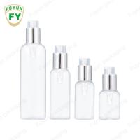 China Fuyun 50ml 75ml 100ml 250ml pet plastic empty skincare lotion pump bottle for sale