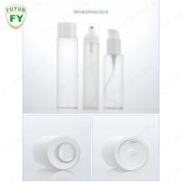 China 50ml Transparent Plastic Pump Bottles Skincare Face Cream Container for sale