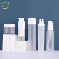 China 50ml Transparent Plastic Pump Bottles Skincare Face Cream Container for sale