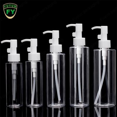 China 200ml Matte Black Plastic Spray Bottle With Pump Cream Dispenser Container for sale