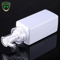 China Clear White Square Shampoo Pump Dispenser Bottle 300ml 400ml 600ml 800ml for sale