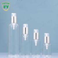 China 75ml 100ml 250ml Plastic Pump Bottles Serum Toner Silver Lotion Pump Container for sale