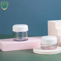 China Plastic Shiny Hand Eye Facial Skincare Cream Jar With White Cap 30ml 50ml for sale