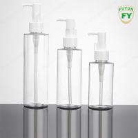 China 160ml 200ml Clear PET Plastic Pump Bottles For Body Oil for sale