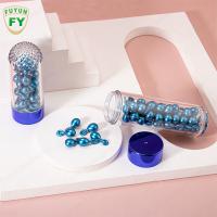 China 50ml 55ml 75ml PET Plastic Bottle With Shiny Purple Cap Capsule Container for sale