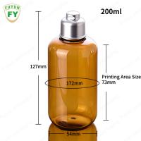 China BPA Free Recyclable 300ml Toner Plastic Bottle With Silver Cap for sale