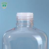 China Liquid Food 150ml Plastic Bottle Square Shape With Aluminum Cap for sale