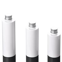 China 200ml White Color Toner Liquid Plastic Bottle With Sliver Screw Cap for sale