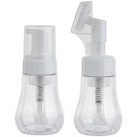 China Hot Stamping 150ml Foam Pump Bottle With Silicone Brush Head for sale