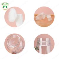 China Hot Stamping 150ml Foam Pump Bottle With Silicone Brush Head for sale