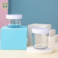 China 1.69oz 3.38oz Thickening Clear Plastic Packaging Jars Straight Sides for sale