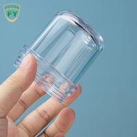 China 1.69oz 3.38oz Thickening Clear Plastic Packaging Jars Straight Sides for sale