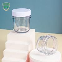 China 1.69oz 3.38oz Thickening Clear Plastic Packaging Jars Straight Sides for sale