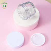 China 1.69oz 3.38oz Thickening Clear Plastic Packaging Jars Straight Sides for sale