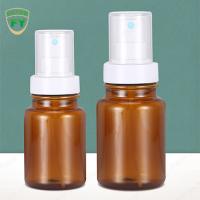 China 170ml Skincare Amber Toner Lotion Plastic Pump Bottles for sale