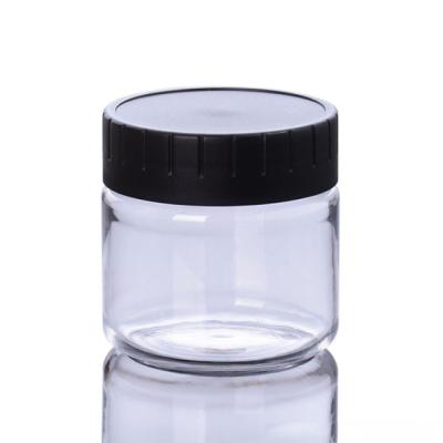China 60ml 100ml Skincare Plastic Packaging Jars With White Cap for sale