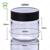 China 60ml 100ml Skincare Plastic Packaging Jars With White Cap for sale