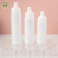 China White PET 80ml 100ml 120ml Lotion Pump Bottle With Clear Cap for sale