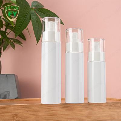 China White PET 80ml 100ml 120ml Lotion Pump Bottle With Clear Cap for sale