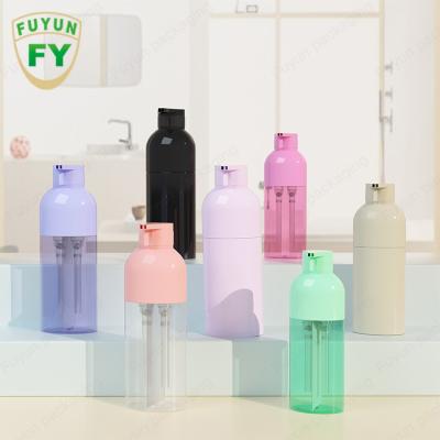China OEM Plastic Dyeing Shampoo Pump Dispenser Bottle 300ML Chrome for sale