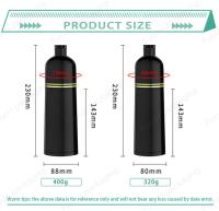 China Fuyun 250ml 300ml 400ml 500ml hair dye double shampoo pump bottle for sale