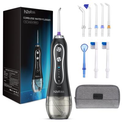 China Rechargeable Electric Cordless Water Jet Flosser 300ML Water Tank 5 Modes for sale