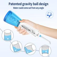 China 2500 Mah Battery Ultrasonic Water Flosser Dental Oral Irrigator With 5 Pressure Modes for sale
