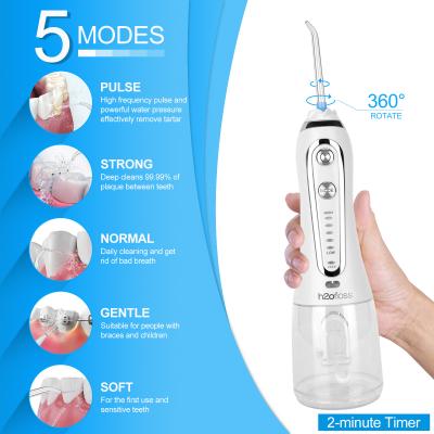 China 2000mah Battery 300ML Water Tank Water Flosser Oral Irrigator Dental Flosser for sale