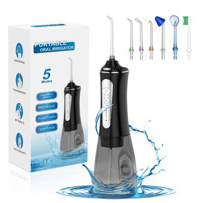 China Large Capacity Water Flosser Teeth Cleaning Portable Cordless Dental Flosser Oral Irrigator for sale
